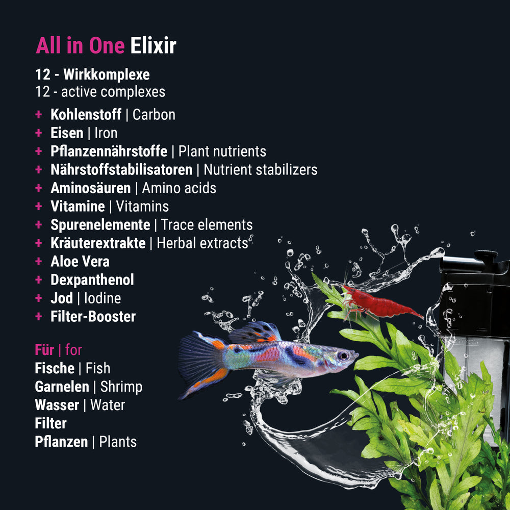 Dennerle All in One Elixir - Die Aquarium Einfach-Pflege für Fische ...