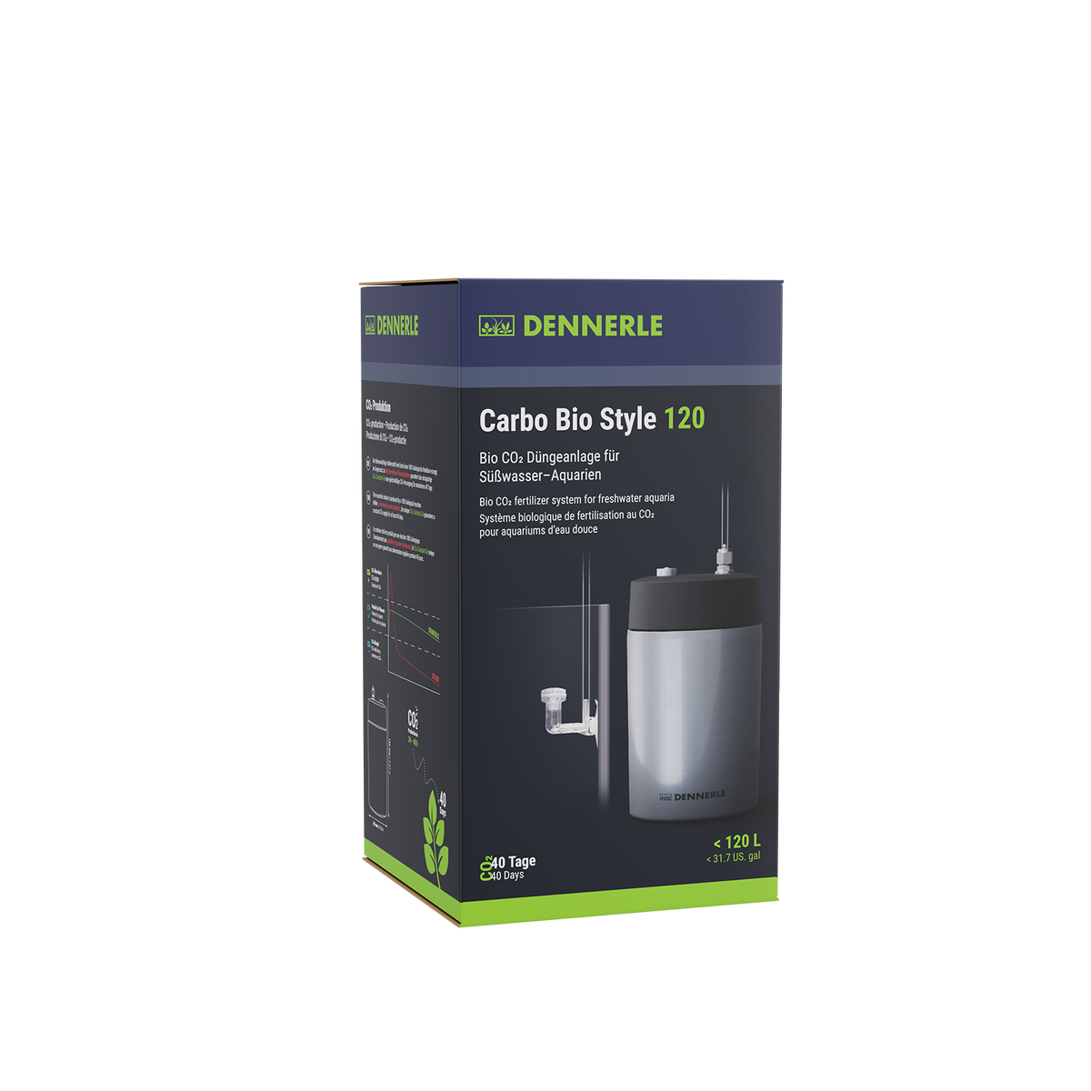 Dennerle Carbo Bio Style 120 - Bio CO2 fertilization system for ...